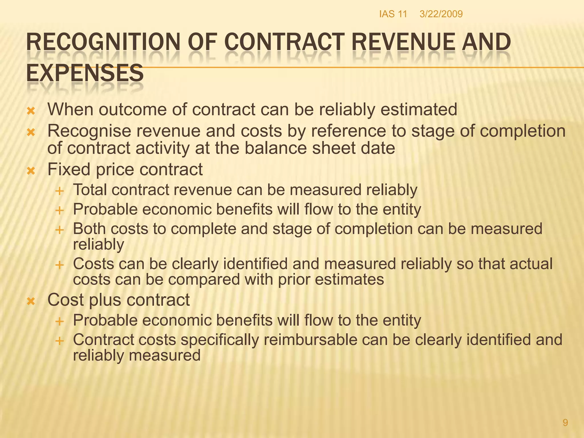 IAS 11 Construction Contracts | PPTX