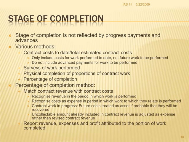 IAS 11 Construction Contracts | PPTX