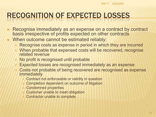 IAS 11 Construction Contracts | PPTX