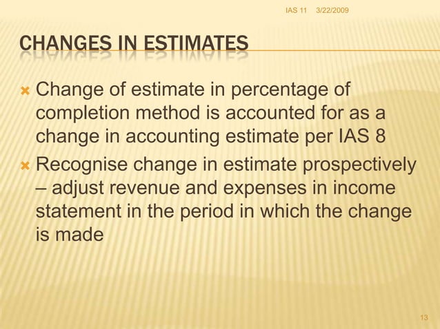 IAS 11 Construction Contracts | PPTX
