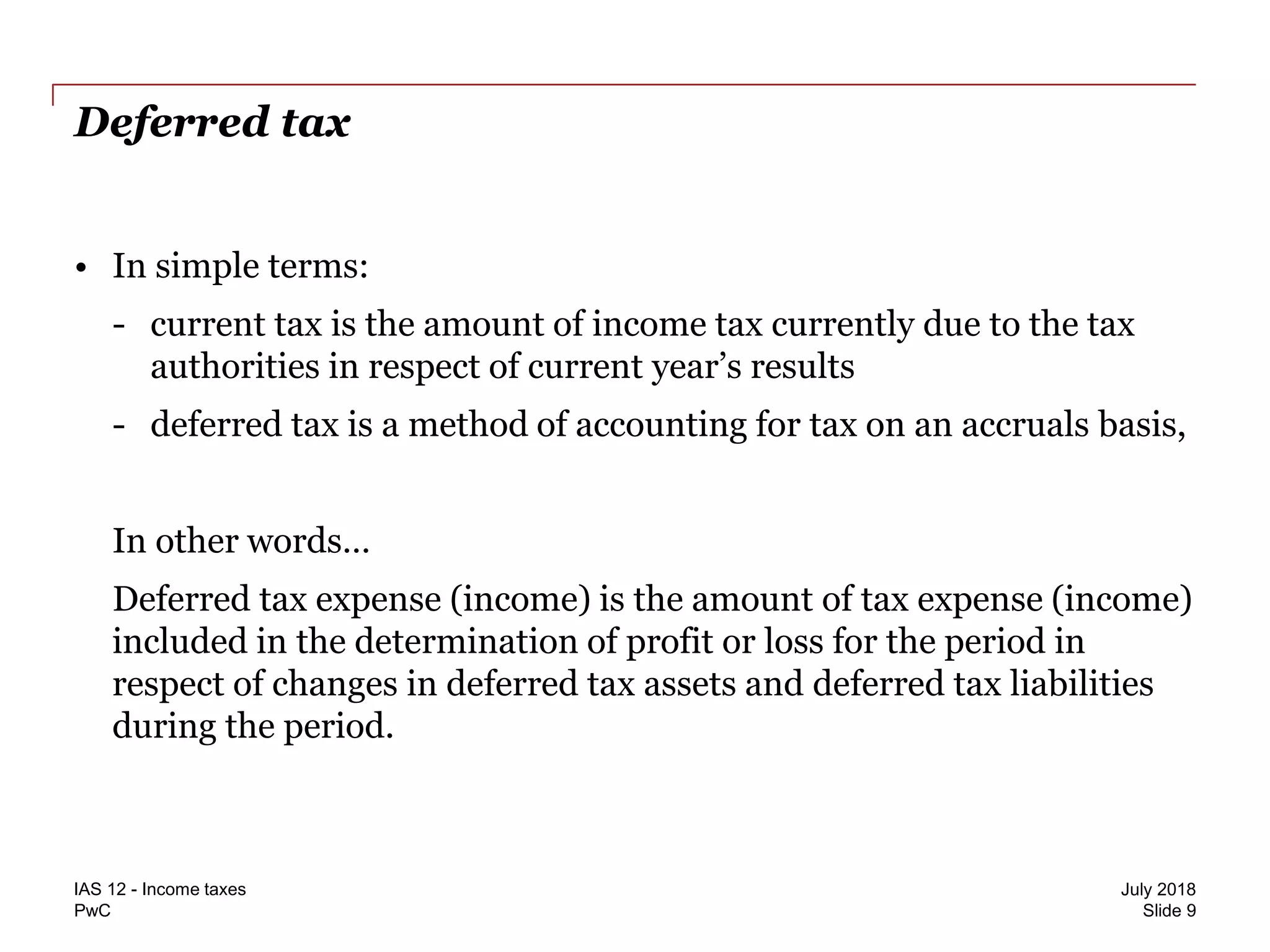 IAS 12 Deferred Tax | PDF