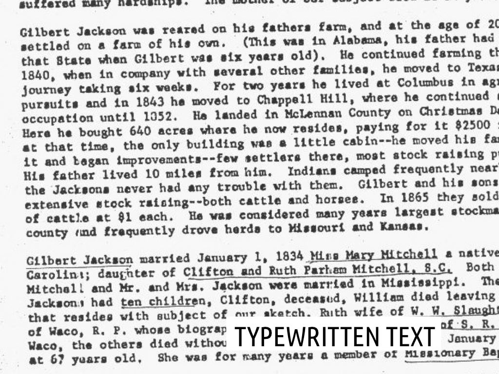 TYPEWRITTEN TEXT