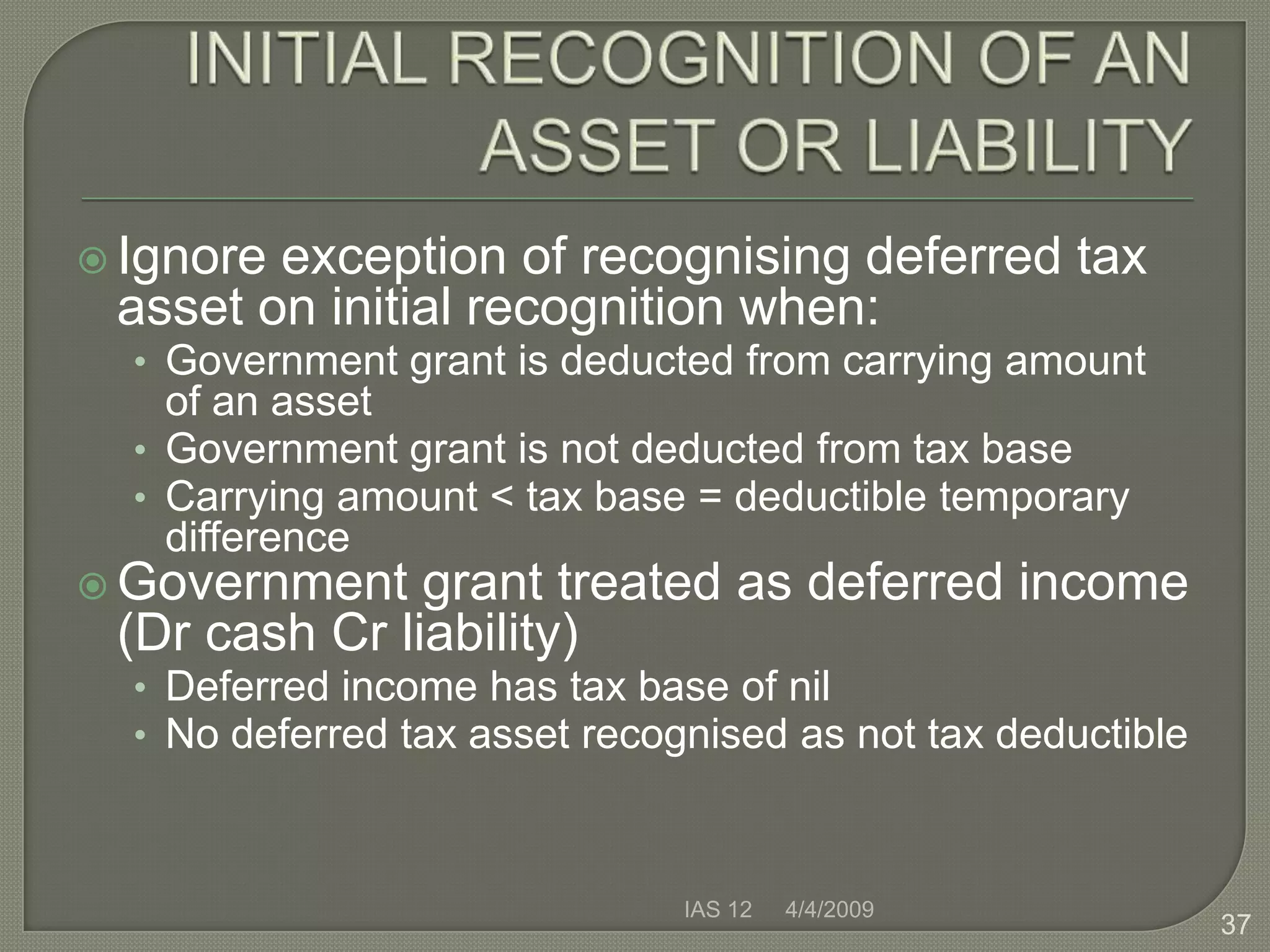 Ias 12 Income Taxes | PPT