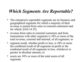Ias 14 segment reporting | PPT