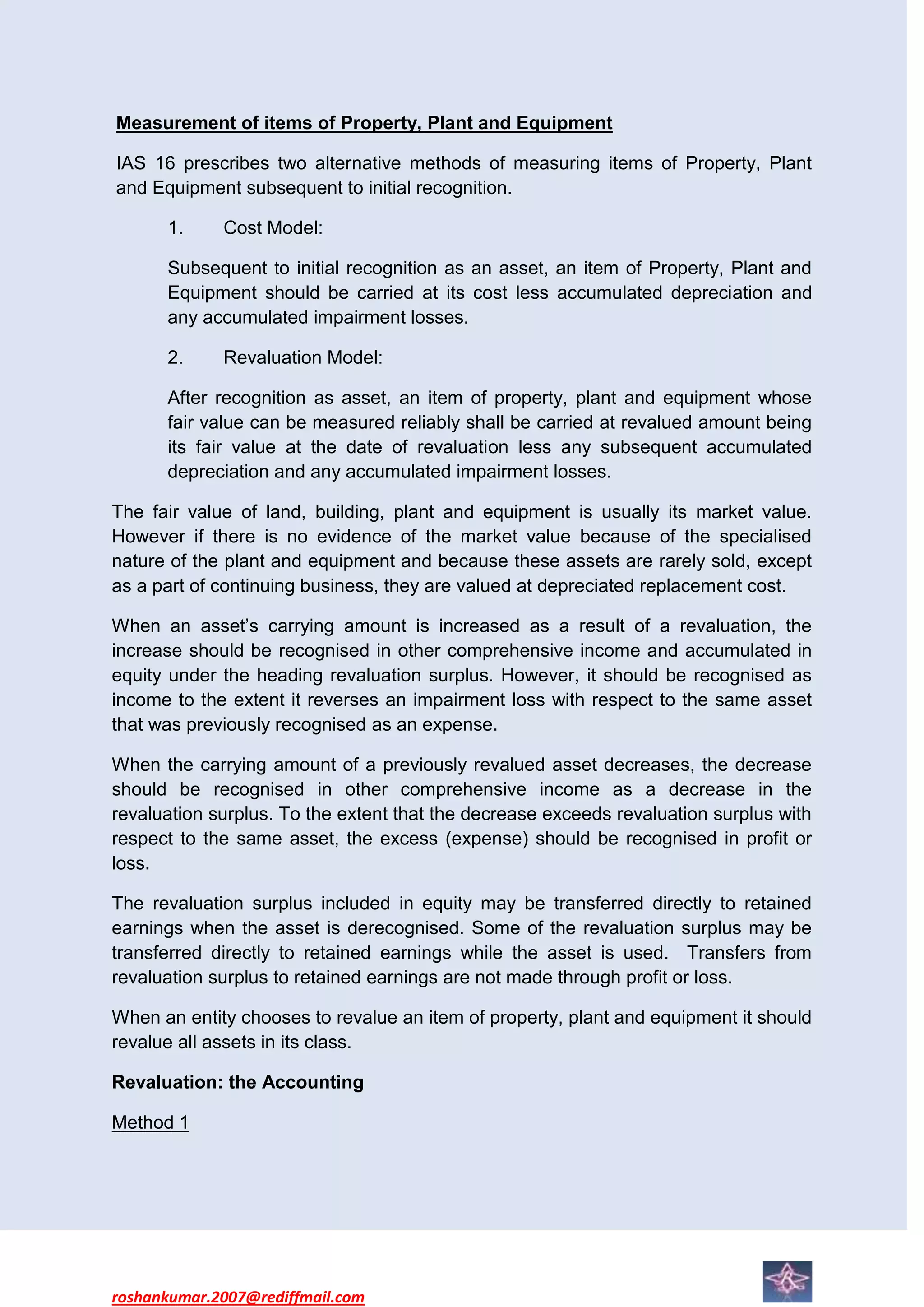 IAS 16: Property, Plant and Equipment | DOCX