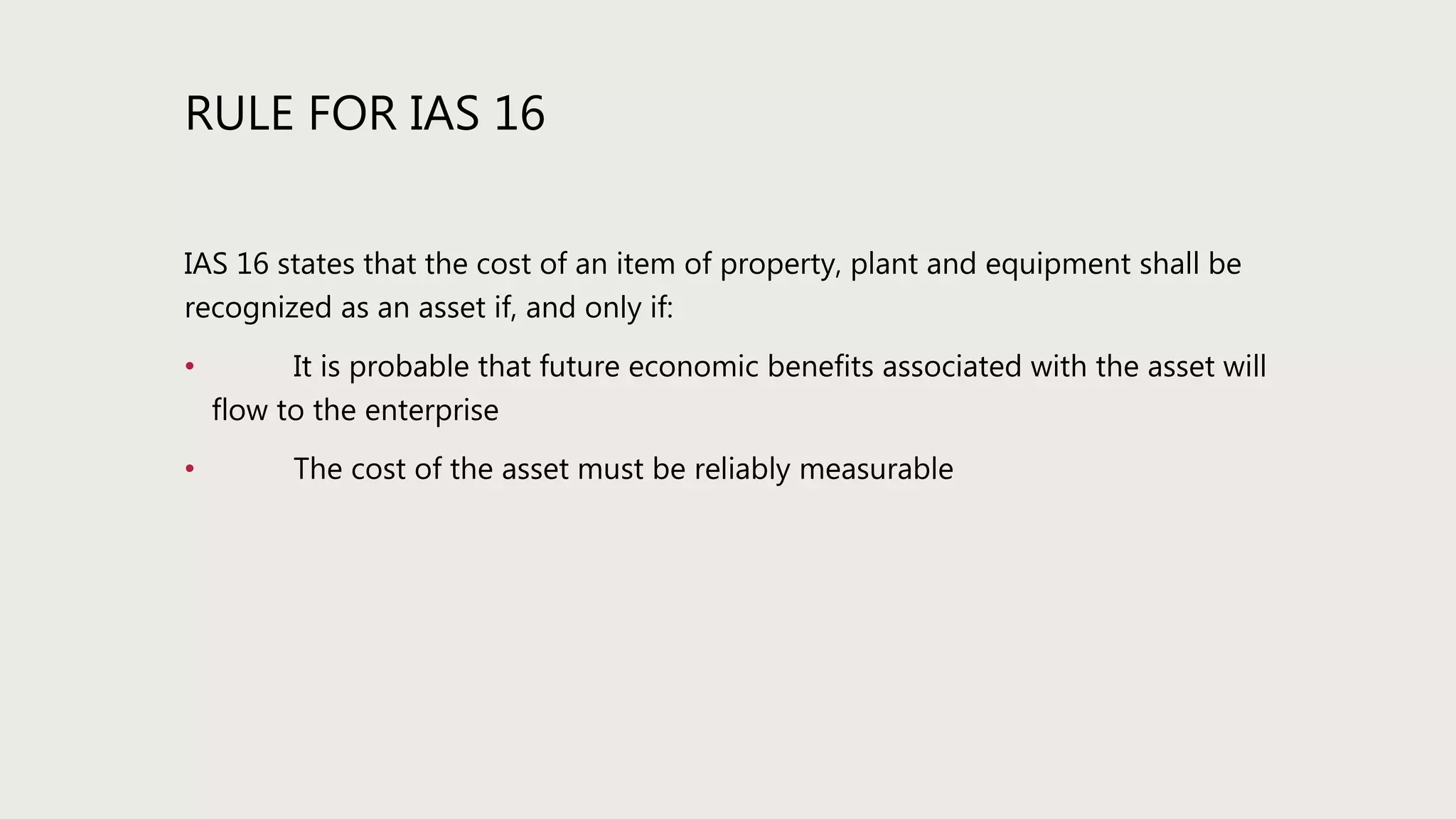 international accounting standards (IAS) 16 | PPTX