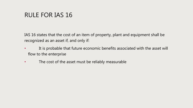 international accounting standards (IAS) 16 | PPTX