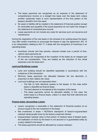 IAS 17 | DOCX | Real Estate Renting and Leasing | Real Estate