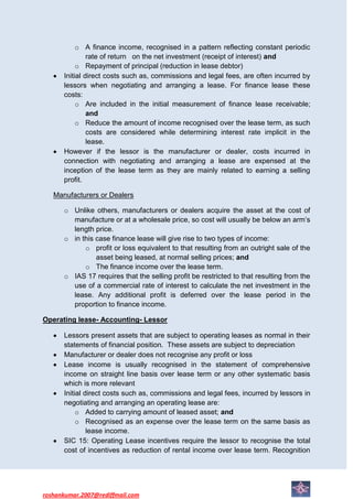IAS 17 | DOCX | Real Estate Renting and Leasing | Real Estate