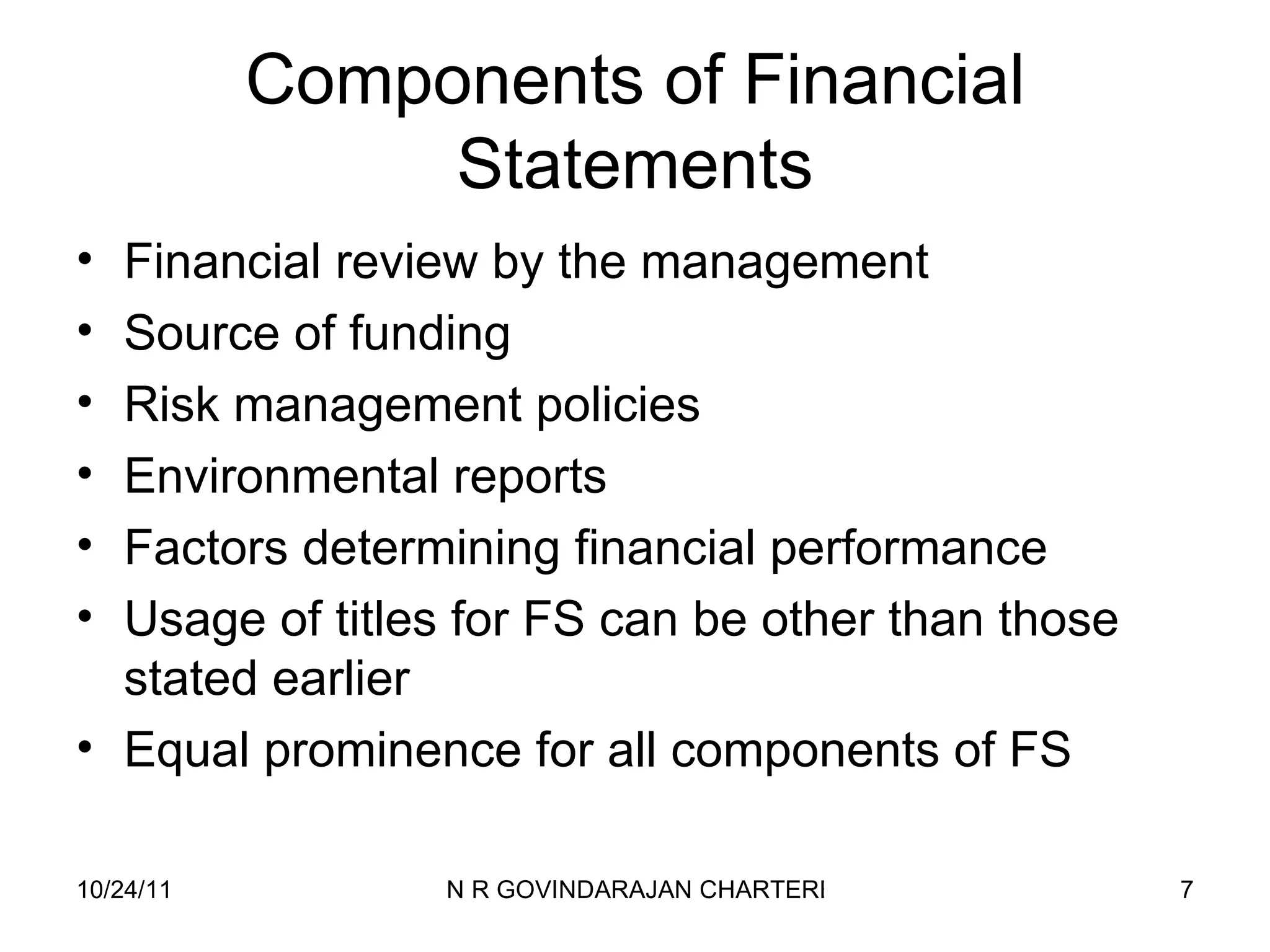 Ias 1 presentation of financial statements | PPT