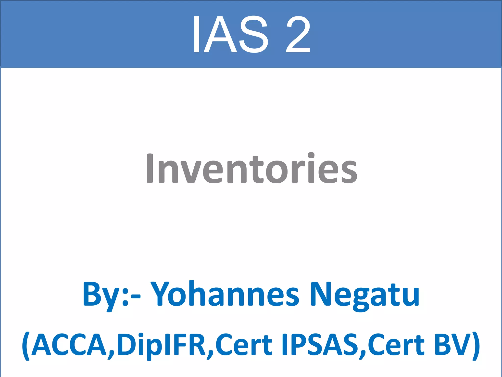 Ias 2 | PPTX