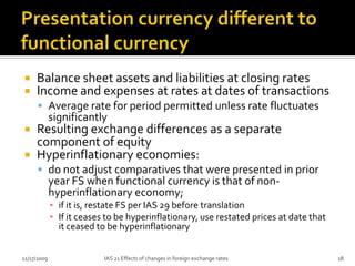 Ias 21 The Effects Of Changes In Foreign Exchange Rates | PPTX