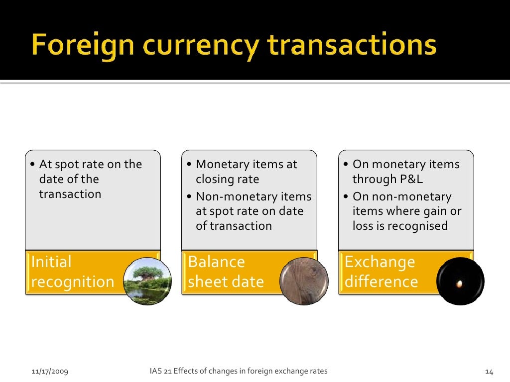 Ias 21 The Effects Of Changes In Foreign Exchange Rates