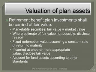 IAS 26 Retirement Benefit Plans | PPTX