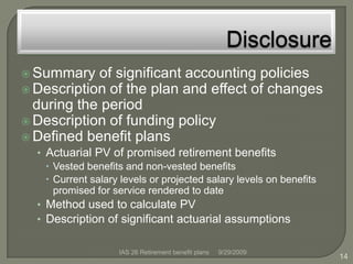IAS 26 Retirement Benefit Plans | PPTX