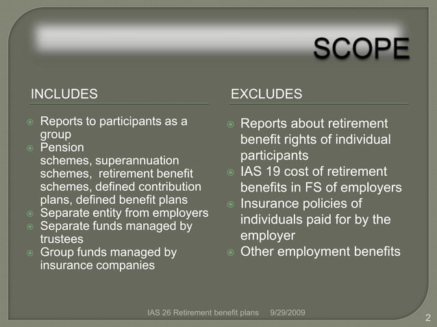 IAS 26 Retirement Benefit Plans | PPTX | Retirement Planning | Personal ...