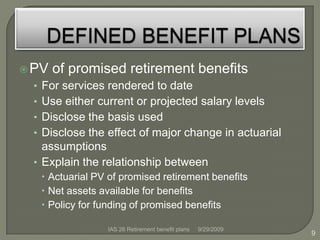 IAS 26 Retirement Benefit Plans | PPTX