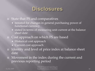 IAS 29 Financial Reporting In Hyperinflationary Economies | PPTX