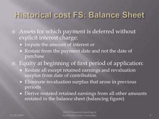 IAS 29 Financial Reporting In Hyperinflationary Economies | PPTX