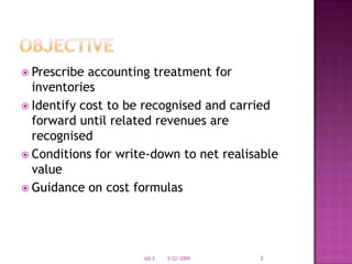 IAS 2 Inventories | PPTX