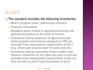 IAS 2 Inventories | PPTX