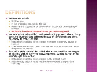 IAS 2 Inventories | PPTX