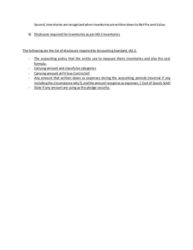 Ias 2 inventories summary and simplification