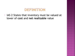 Ias 2 inventory valuation | PPT