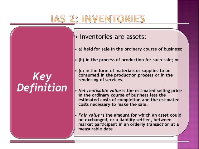 Ias 2 inventory valuation