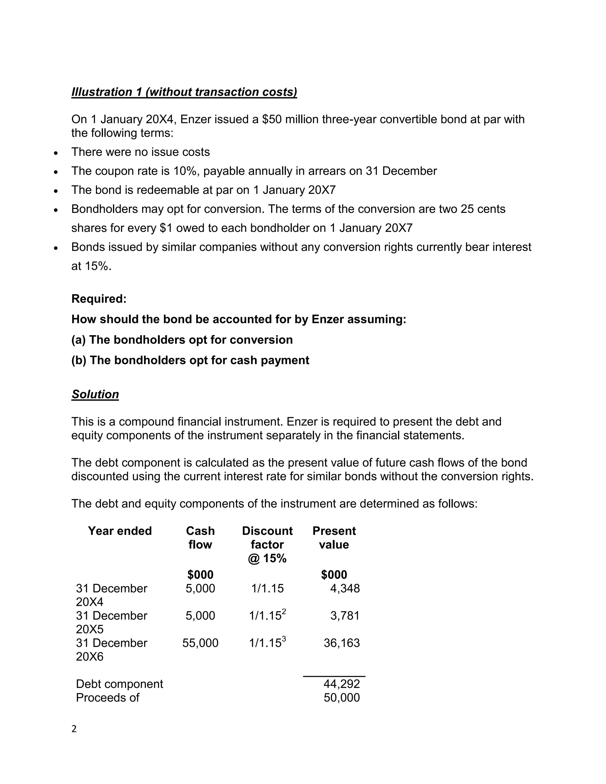Ias 32 - compound financial instruments | PDF