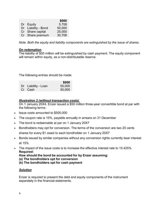 Ias 32 - compound financial instruments | PDF