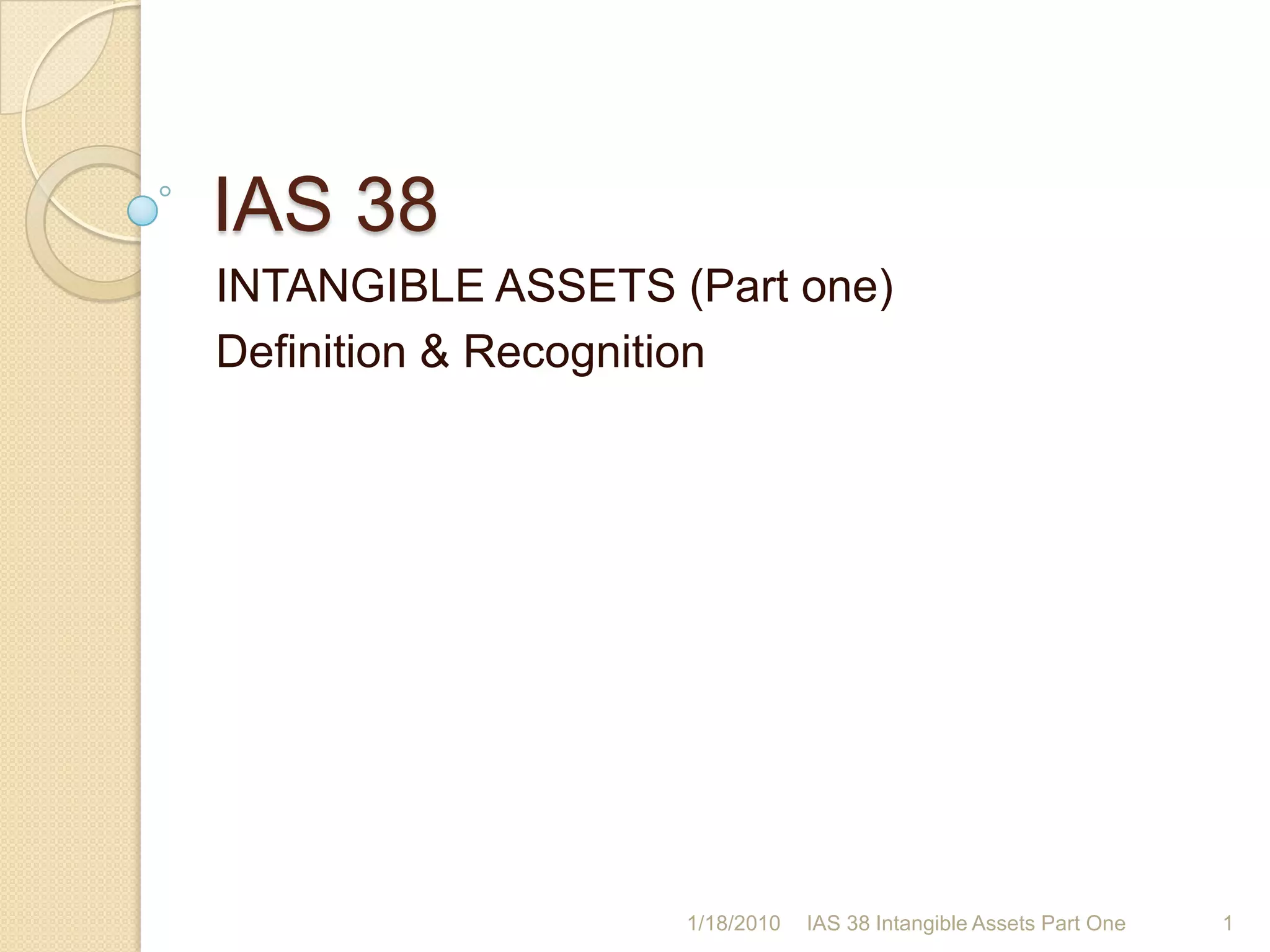 Ias 38 Intangible Assets (1) | PPTX