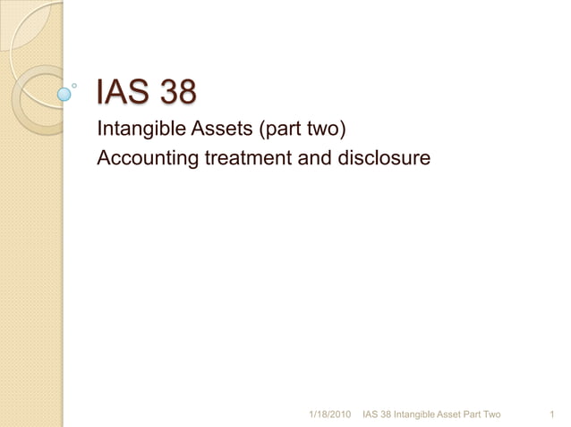 Ias 38 Intangible Assets (2) | PPTX