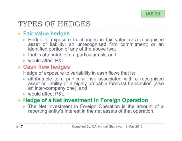 Ias 39 hedge accounting | PDF