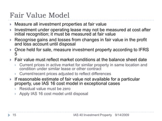 IAS 40 Investment Property | PPTX