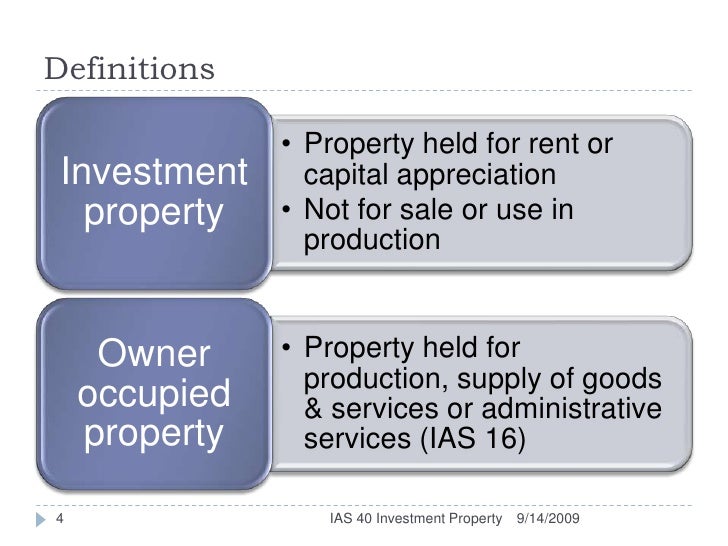 IAS 40 Investment Property
