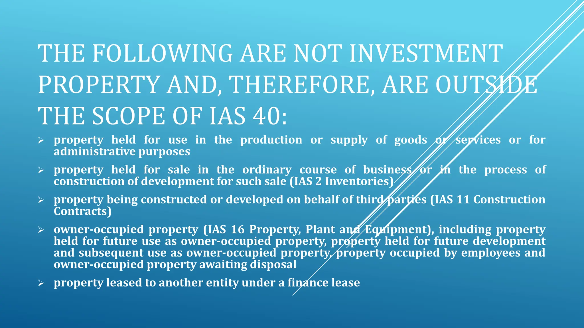 IAS 40 Investment property presentation. | PPTX