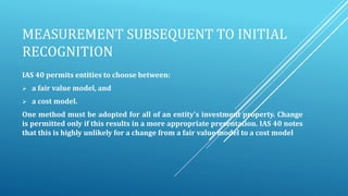 IAS 40 Investment property presentation. | PPTX