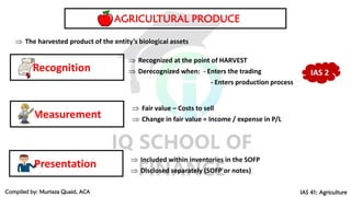 IAS 41 - Presentations.pdf for accouning purpose | PDF | Agriculture ...