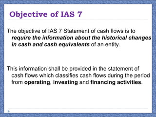 IAS 7 - Statement of Cash Flow | PPTX