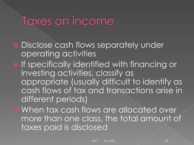 IAS 7 Cash Flow Statements | PPTX