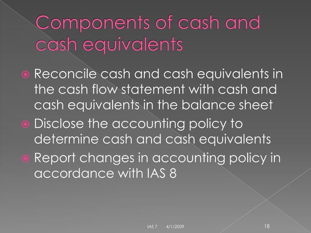 IAS 7 Cash Flow Statements | PPTX
