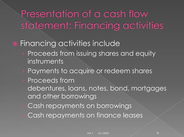 IAS 7 Cash Flow Statements | PPTX