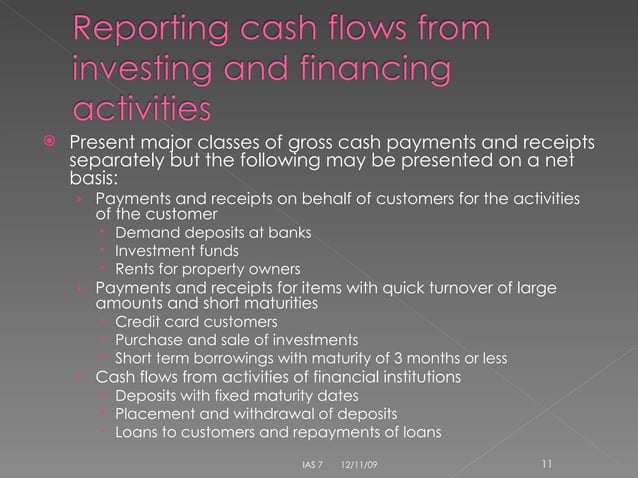 Ias 7 Cash Flow Statements | PPT