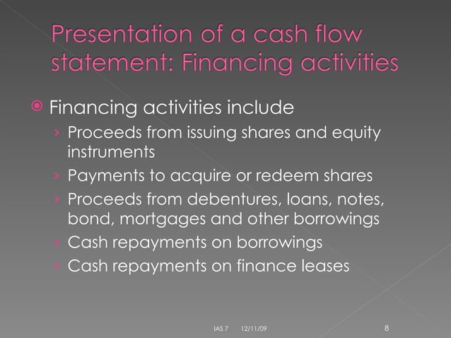 Ias 7 Cash Flow Statements | PPT
