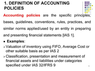 IAS 8 ACCOUNTING POLICY-PRESENTATION (1).pptx | Stocks and Bonds ...
