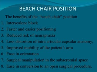 Shoulder Arthroscopy positioning and preparation | PPTX