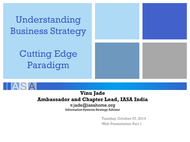 Understanding business strategy cutting edge paradigm | PPT