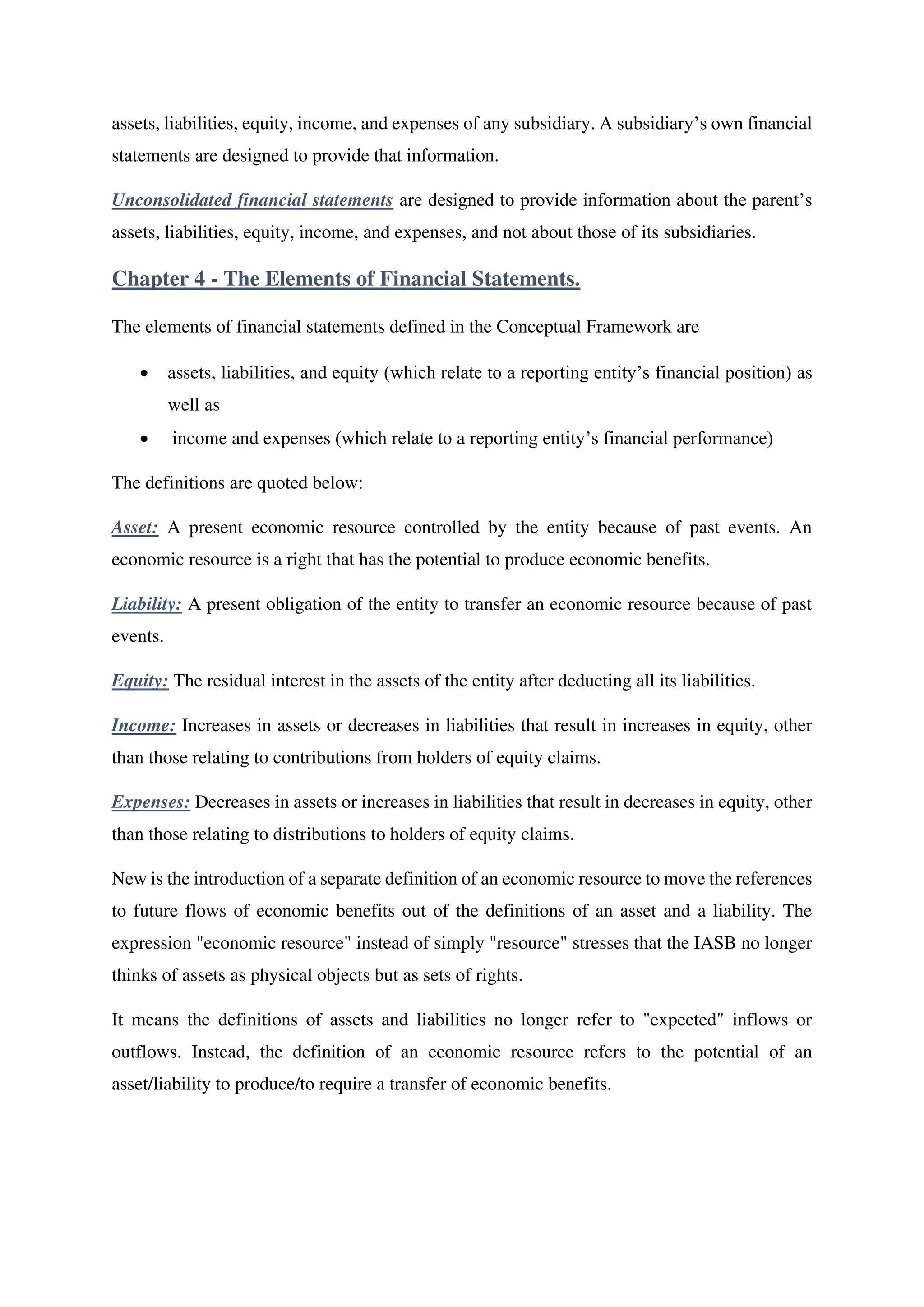 IASB Conceptual Framework 2018 -An Overview | PDF