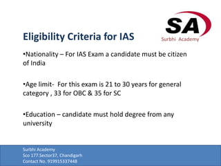 Ias coachingin chandigarh | PPTX